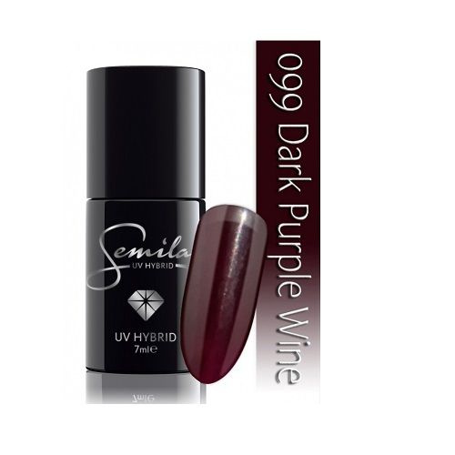 Semilac Lakier hybrydowy 099 Dark Purple Wine - 7ml | cena, opinie ...